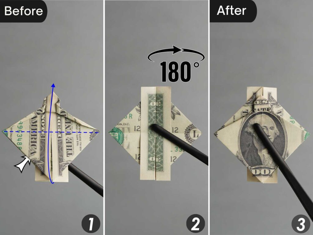 Easy Dollar Bill Origami Turtle Instructions - OrigamiOK