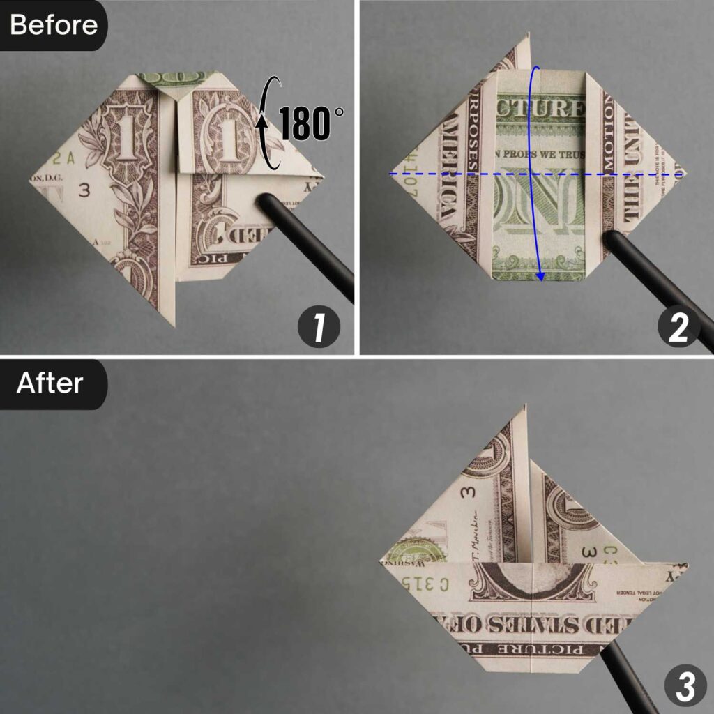 Easy Dollar Bill Origami Boat Instruction - Origami OK
