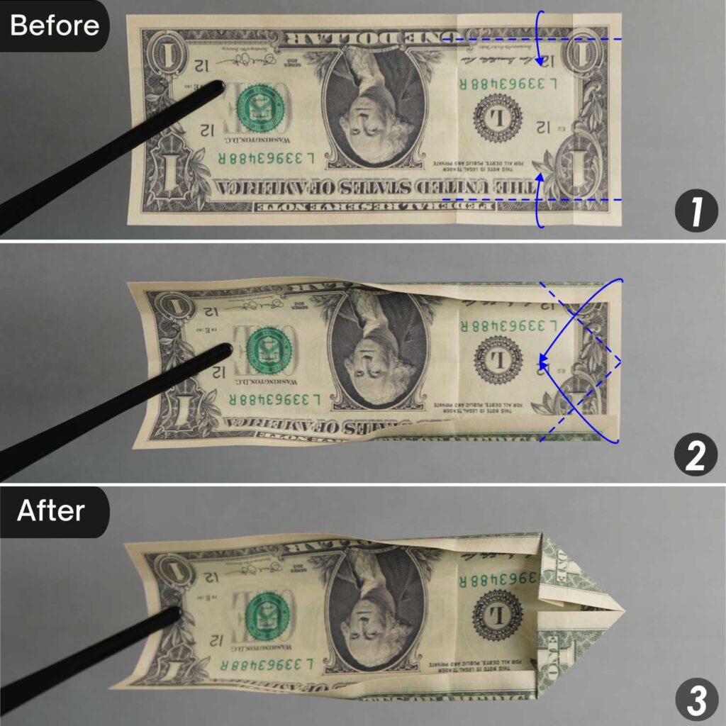Easy Dollar Bill Origami Box Instructions - OrigamiOK