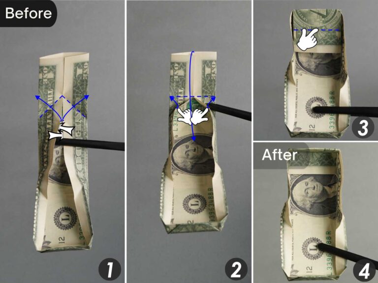 Easy Dollar Bill Origami Box Instruction - Origami OK