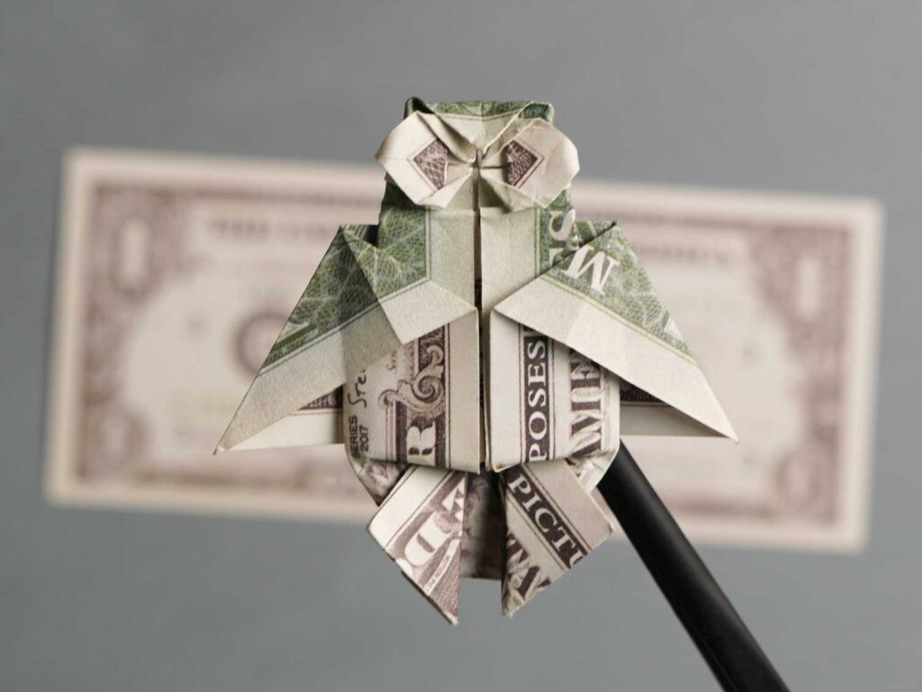 Easy Dollar Bill Origami Owl Instructions - OrigamiOK