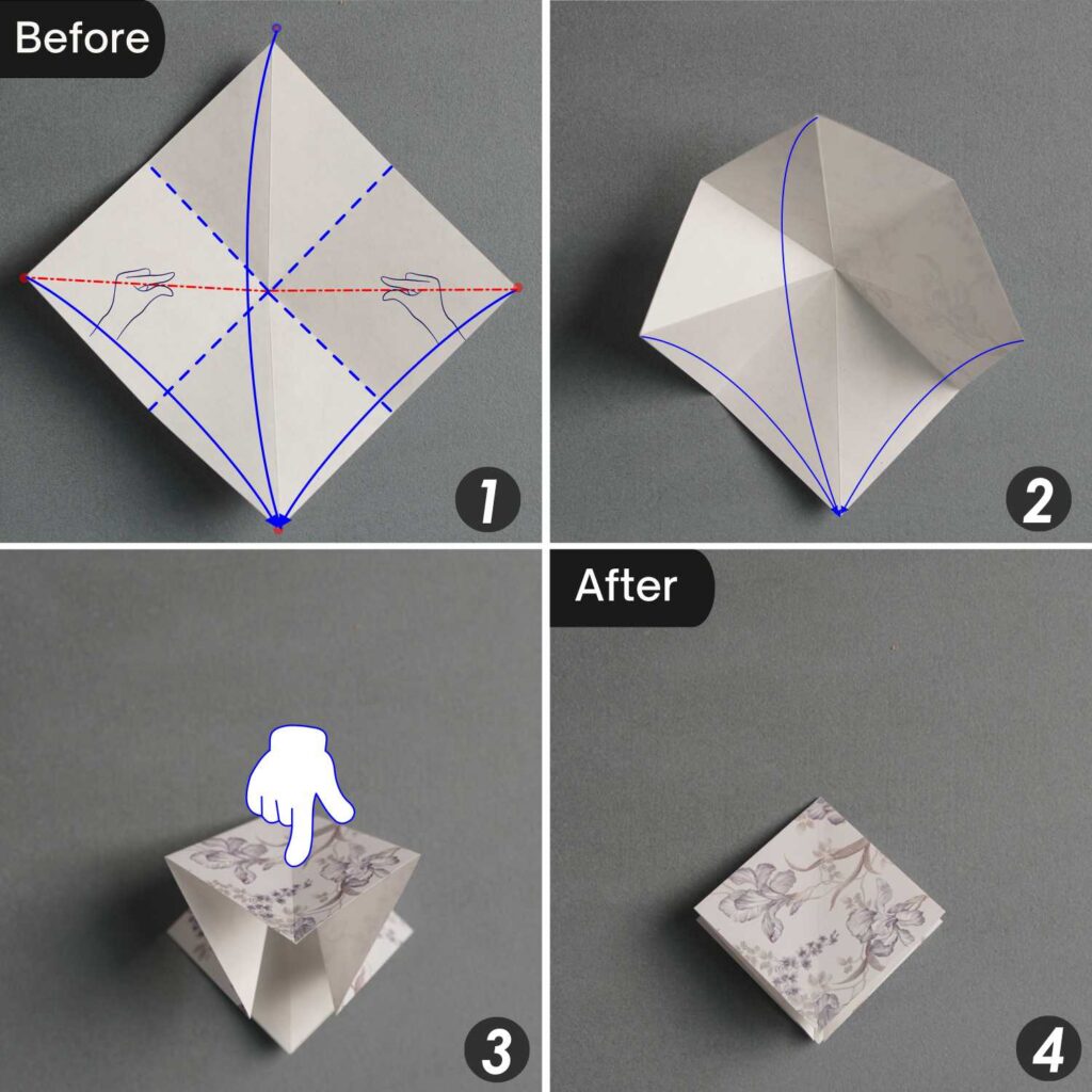 Easy Sticky Note Origami Crane Instruction - Origami OK