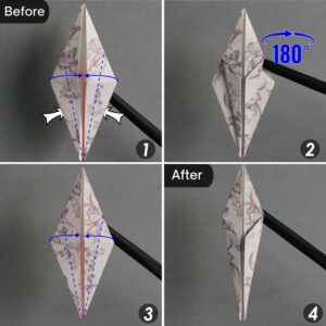 Easy Sticky Note Origami Crane Instruction - Origami OK