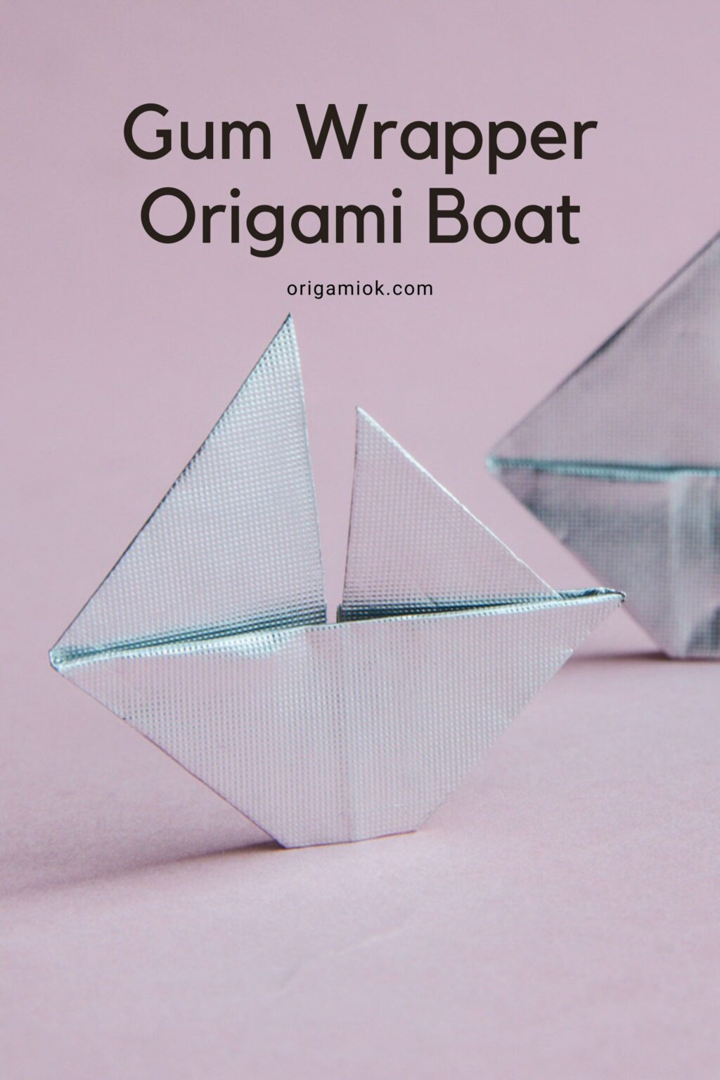 Gum Wrapper Origami Boat: Step-by-Step Instruction - Origami OK