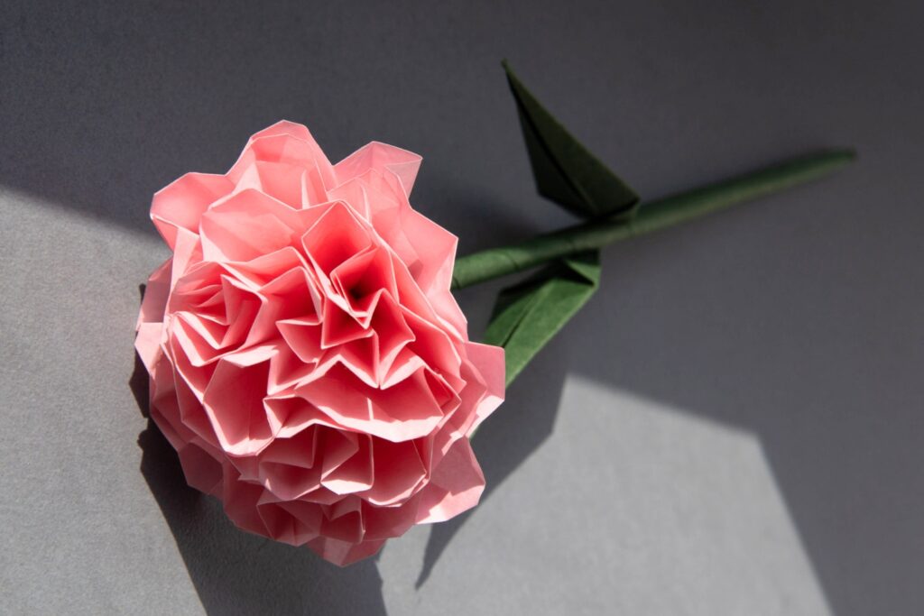 How to Make an Origami Carnation - Origami OK