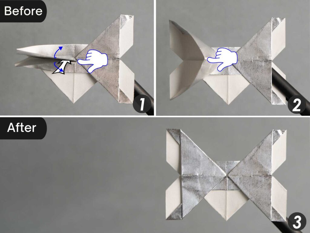 Gum Wrapper Origami Butterfly Instruction - Origami OK