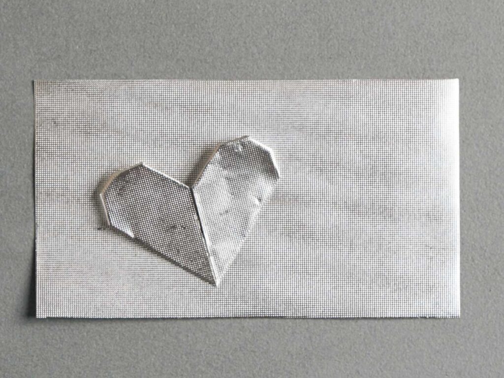 Gum Wrapper Origami Heart: Step-by-Step Instruction - Origami OK
