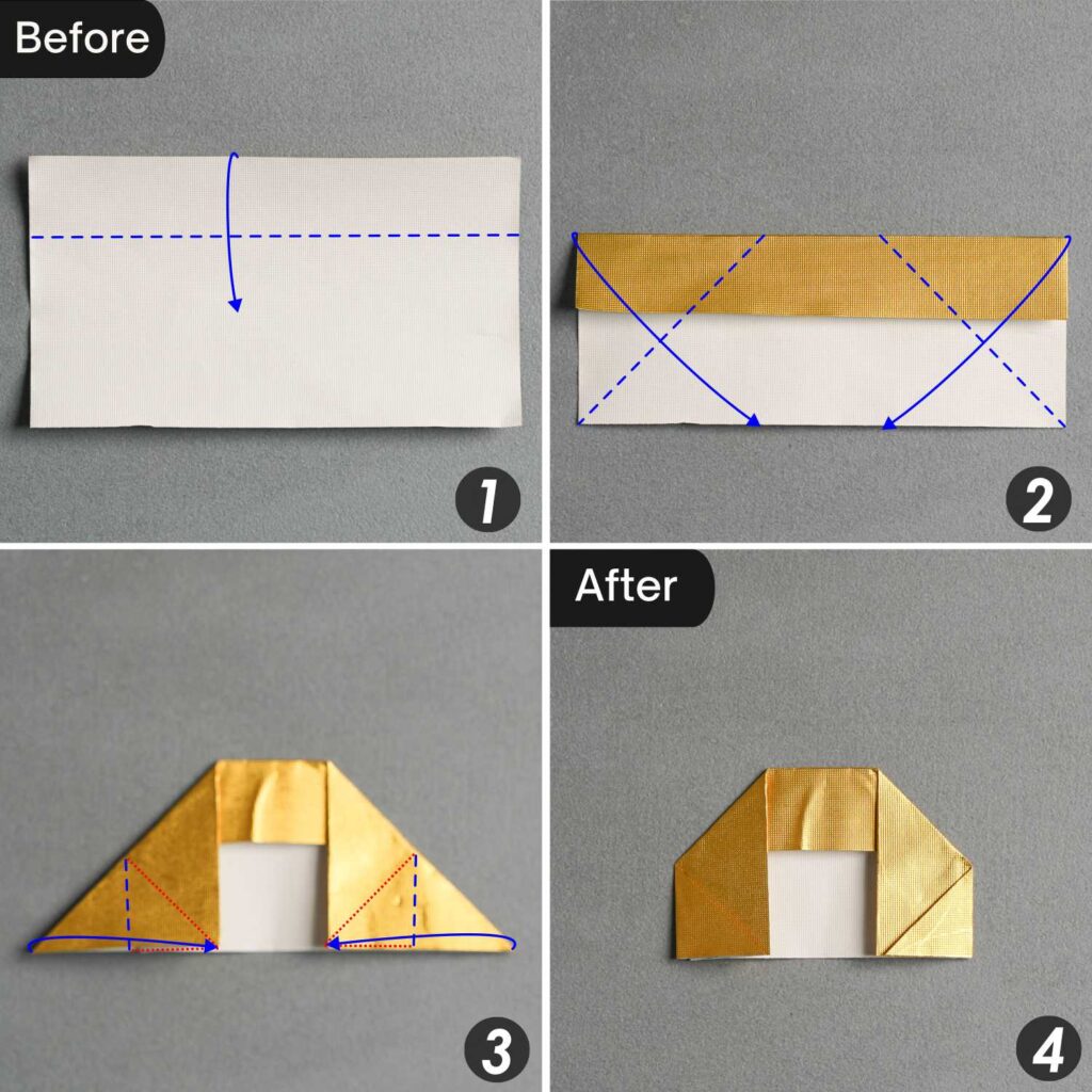 Gum Wrapper Origami Flower Instruction - Origami OK