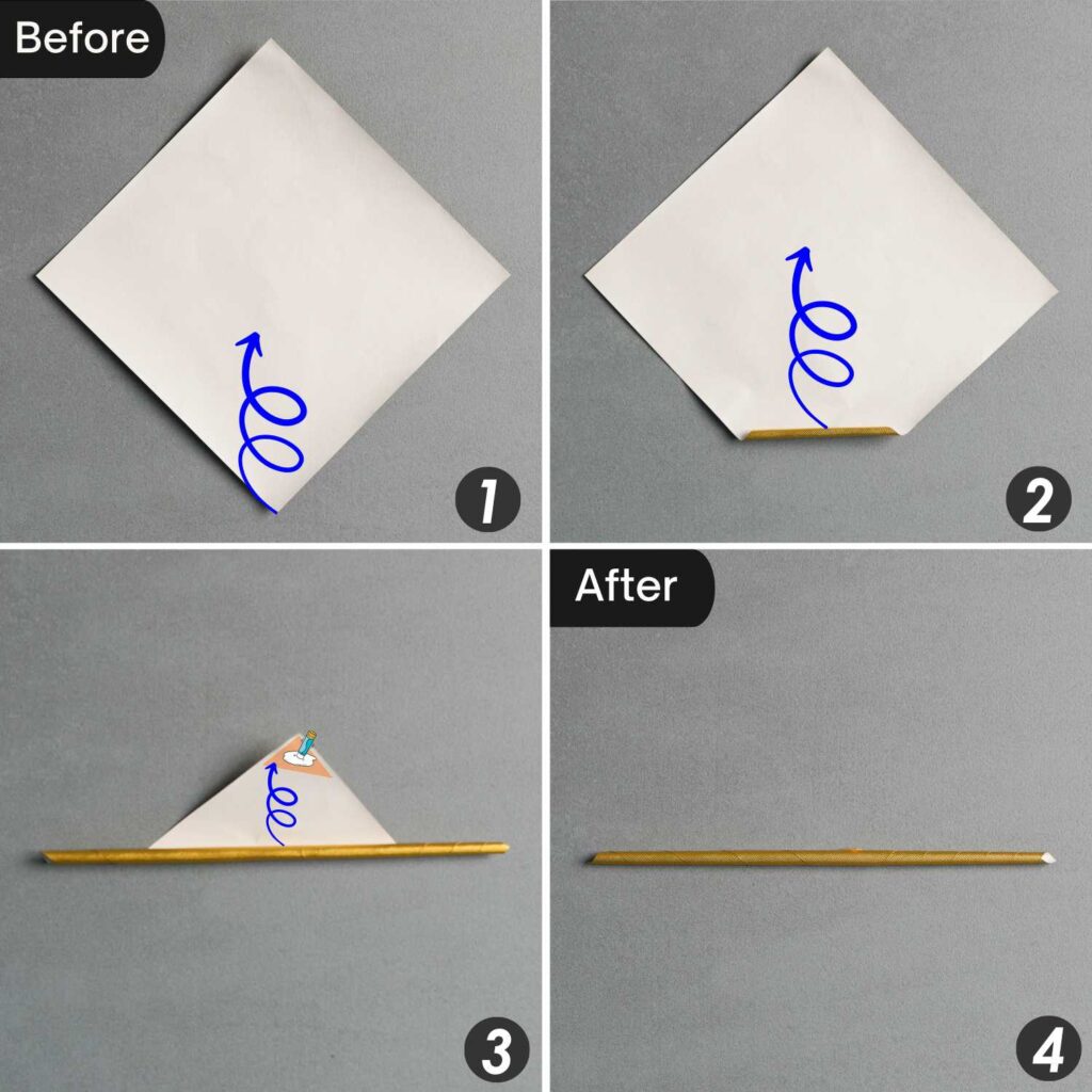 Gum Wrapper Origami Flower Instruction - Origami OK