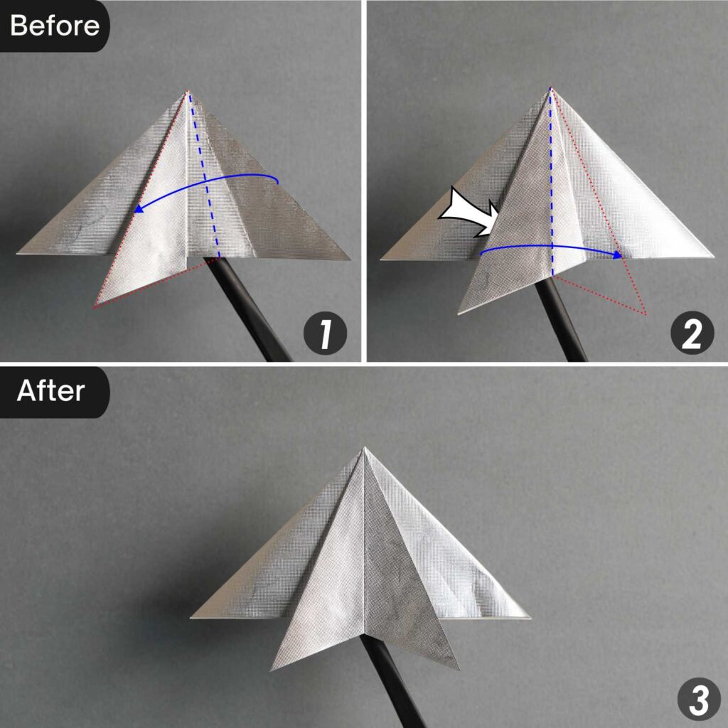 Gum Wrapper Origami Star Step-by-Step Instruction - Origami OK