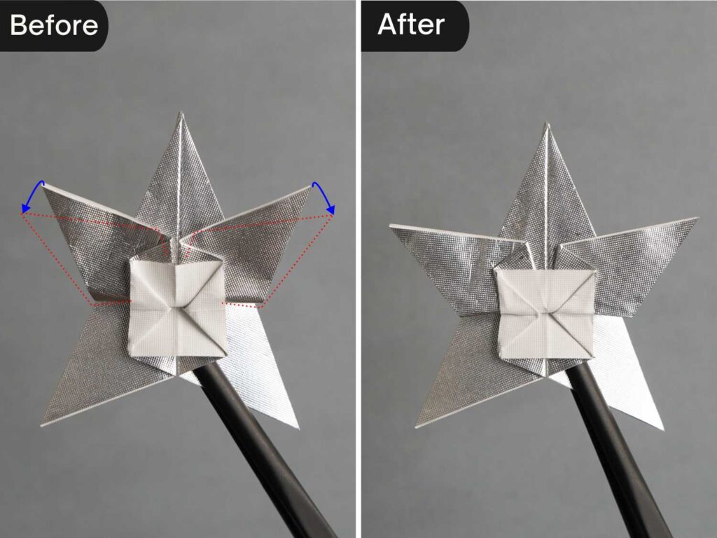 Gum Wrapper Origami Star Step-by-Step Instruction - Origami OK