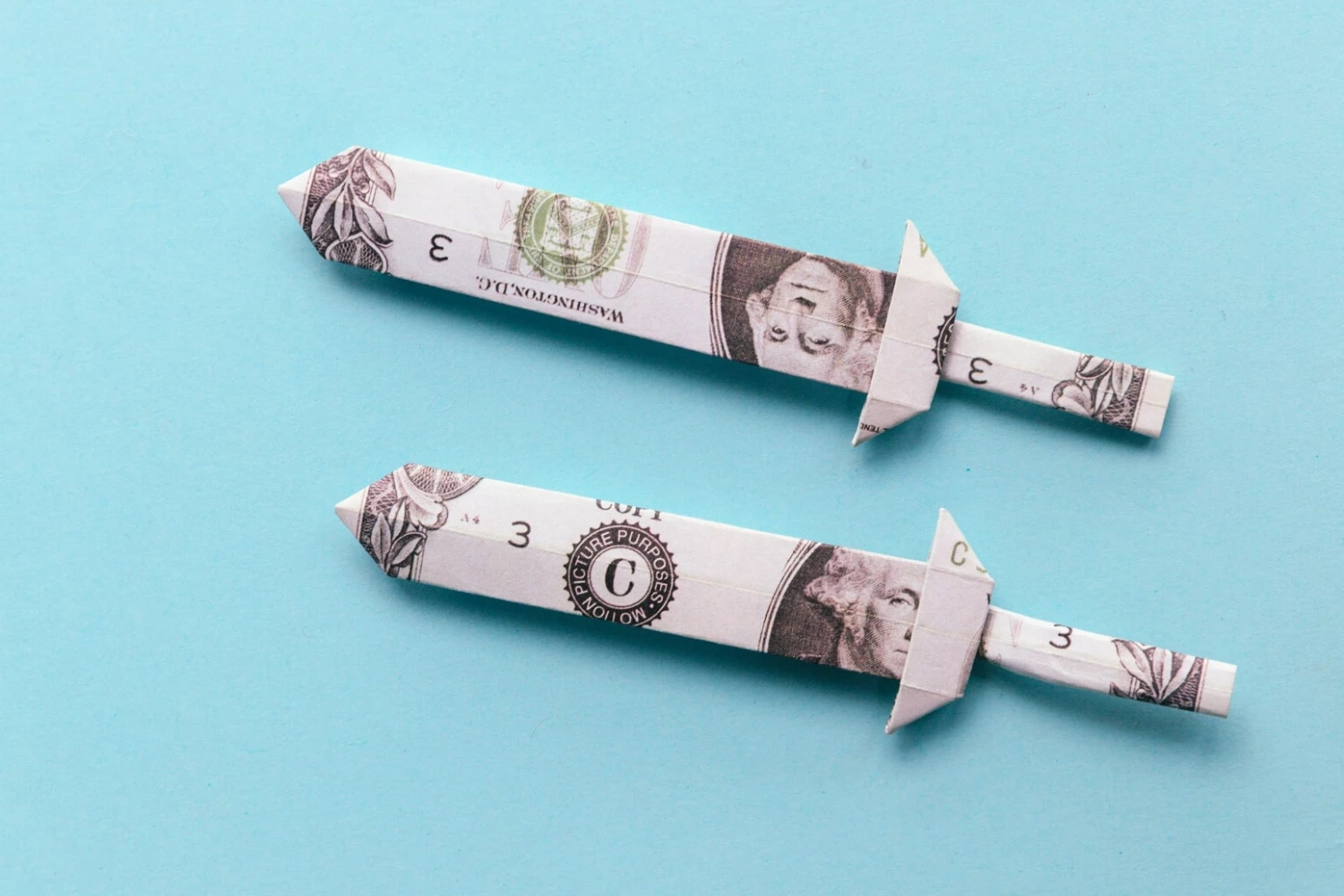 Easy Dollar Bill Origami Sword Instruction - Origami OK