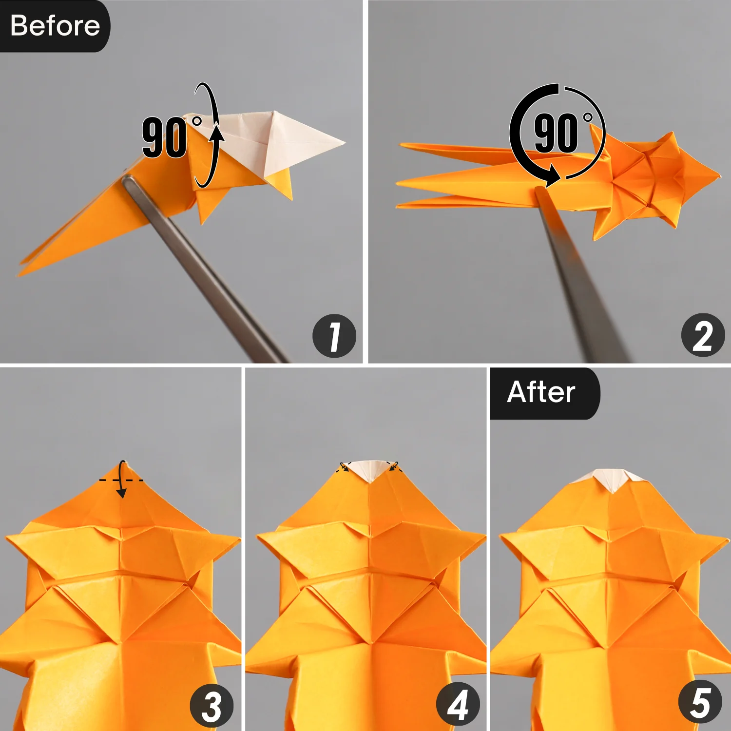 How to Fold an Origami Goldfish - Origami OK