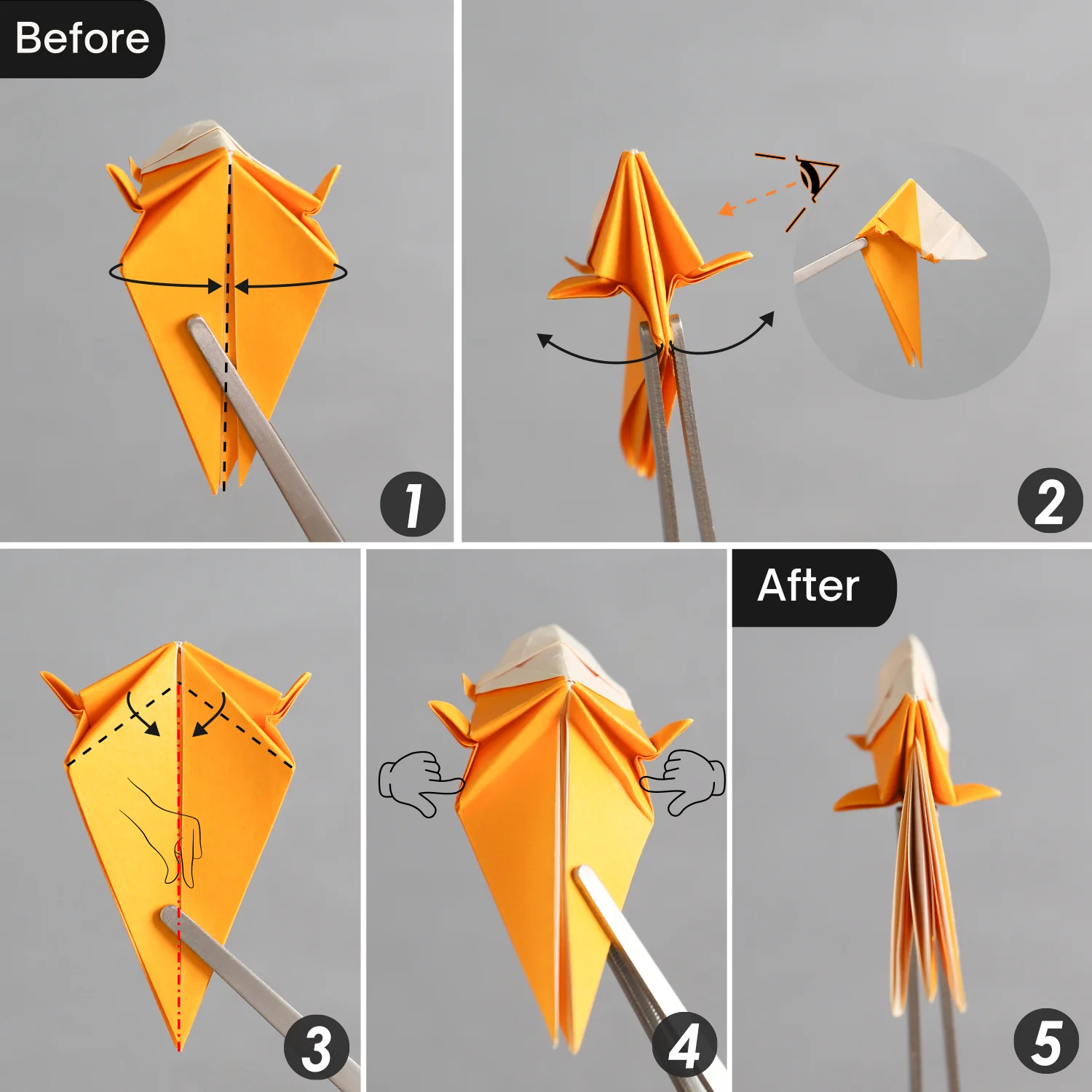 How to Fold an Origami Goldfish - Origami OK